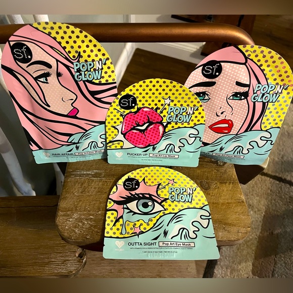 Skincare | Kbeauty 4 Piece Pop Art Mask Set | Poshmark